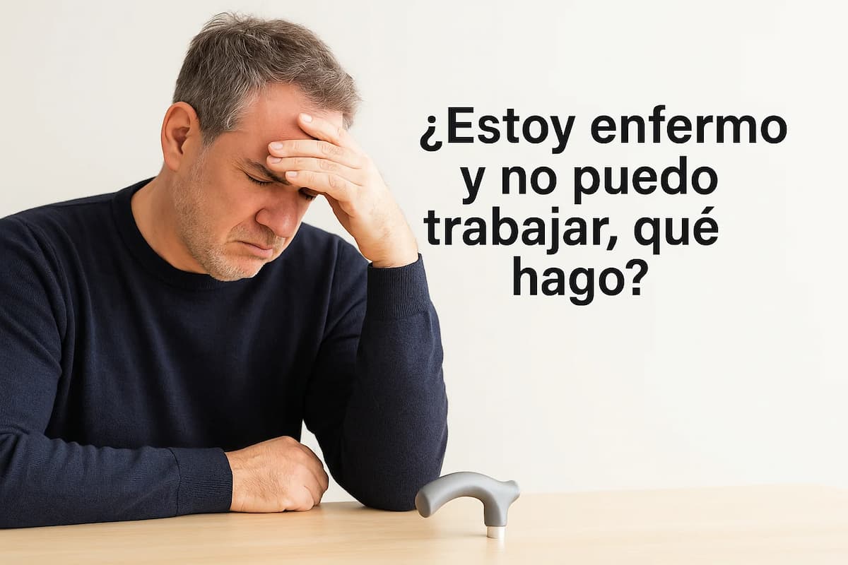 ¿Estoy enfermo y no puedo trabajar, qué hago?